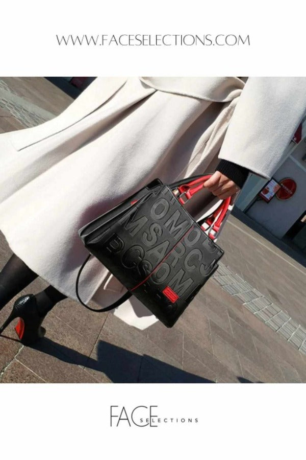 Leather Casual Crossbody Designer Handbag – Face Selections