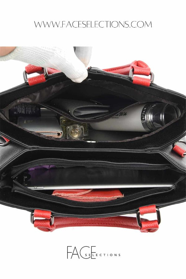 Leather Casual Crossbody Designer Handbag – Face Selections