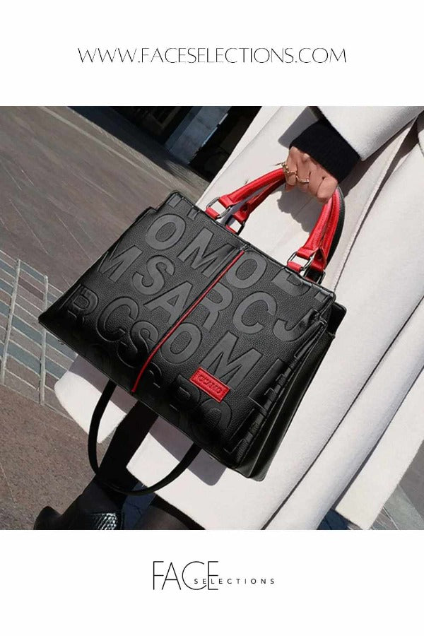 Leather Casual Crossbody Designer Handbag – Face Selections