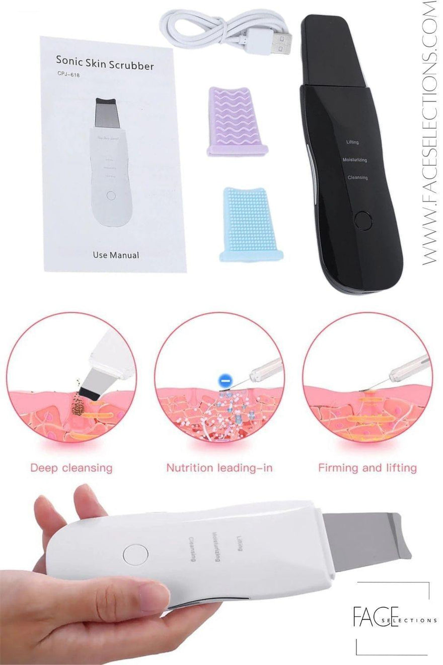 Ultrasonic Face Scrubber Massager – Face Selections